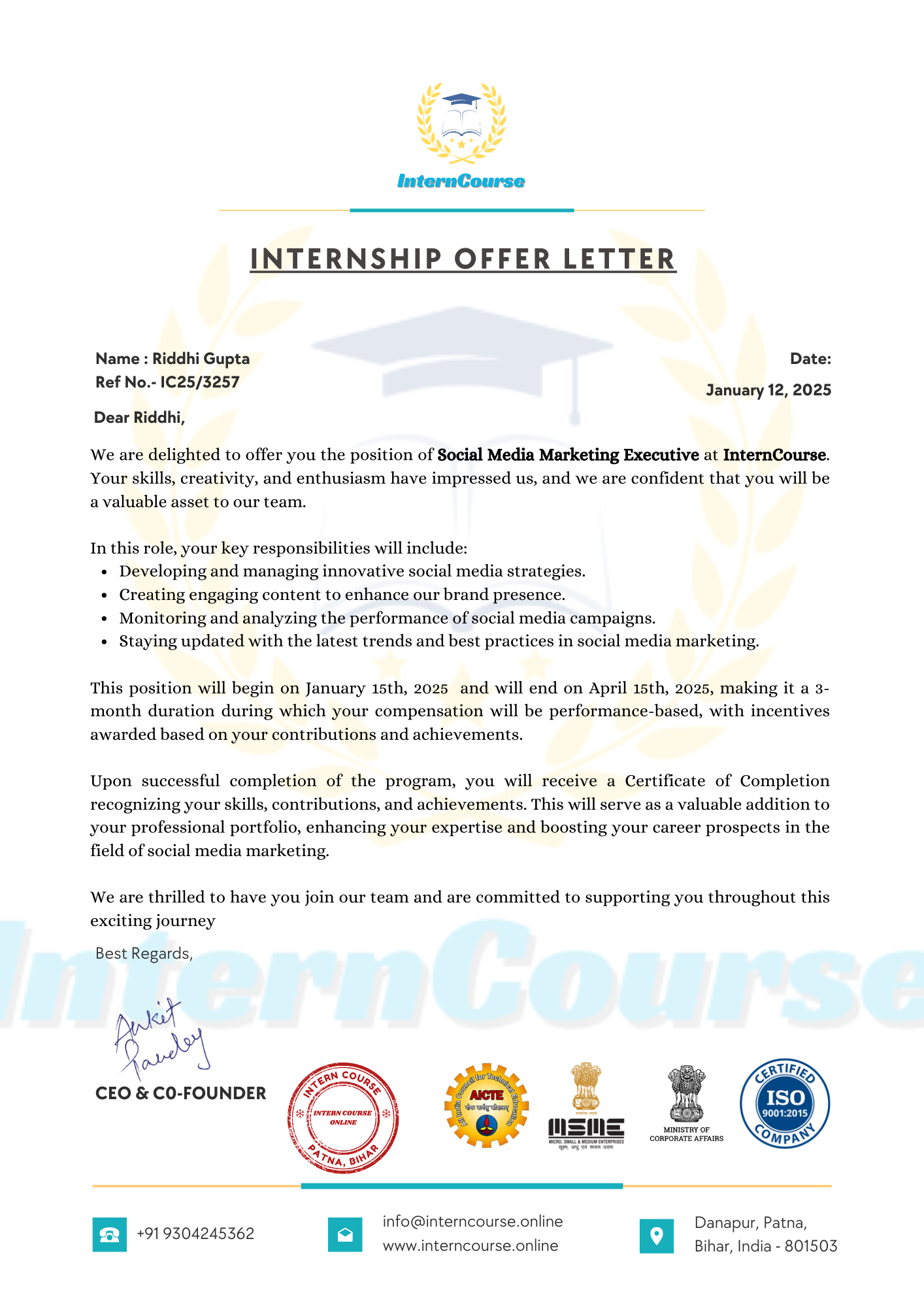 Online Courses - InternCourse